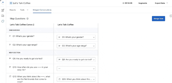 Conversation Merge: Merge data from multiple Conversations